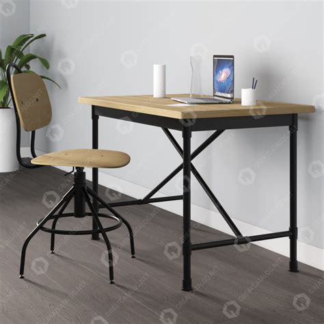 Робочий стіл Ikea Kullaberg 3d модель・Скачати 3d моделі Greatcatalog 935