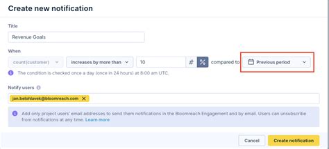 Analytics Notifications