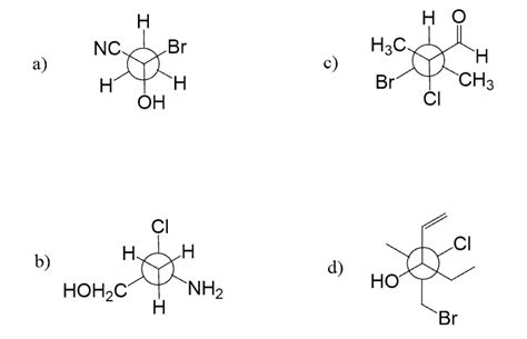 Solved Chemistry Transform The Newman Projections Into Zigzag