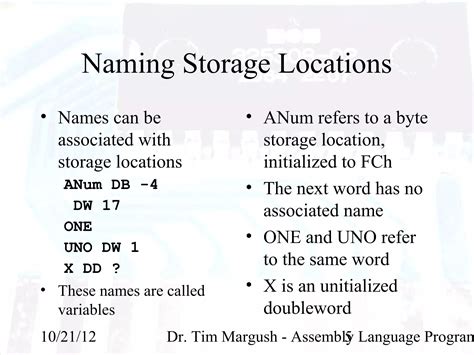 8086 Assembly Language Ppt