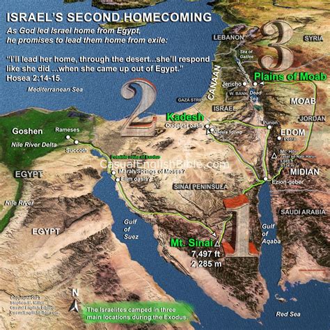 Exodus Moses Map