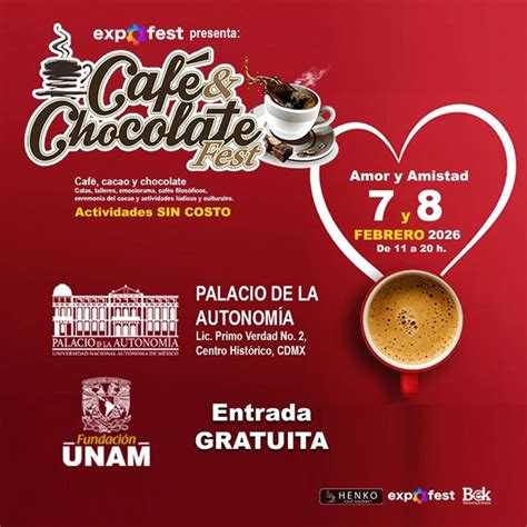 El Café Y Chocolate Fest Celebrará El Amor Y La Amistad Este 7 Y 8 De