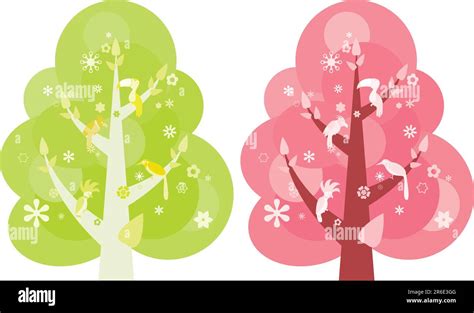 Fashion Bird Tree Pattern Design Stock Vector Image And Art Alamy