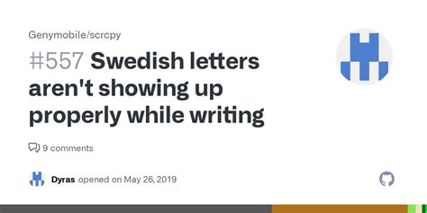 Swedish Letters Arent Showing Up Properly While Writing · Issue 557