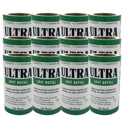 Ultra Lint Roller Refills 12 Rolls Branwin Industries Dry Cleaning Supplies Sydney