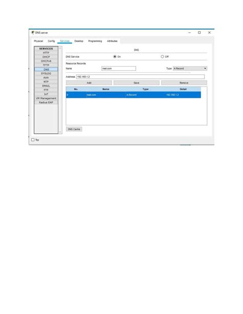 Email Server Configuration On Cisco Packet Tracer PDF