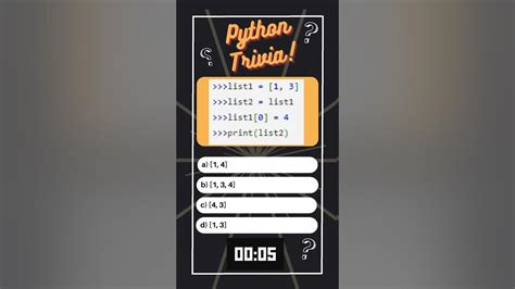 python trivia 57 coding programming python techcommunity shorts