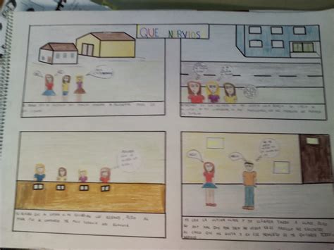 1º Eso Epva LÁmina 2 Dibujar Un Comic Sobre El 1º DÍa De Instituto
