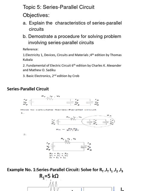 topic 5 series parallel circuit 1 module pdf