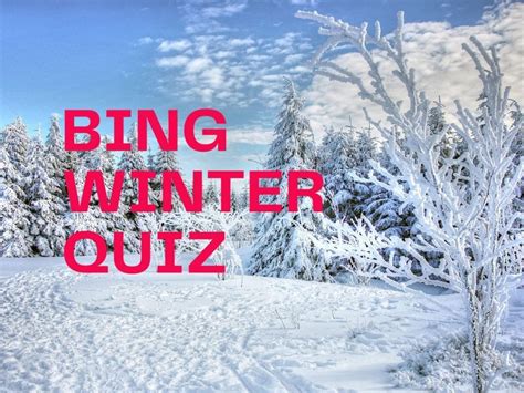 Bing Winter Quiz Bing Homepgae Quiz