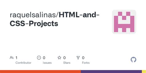 GitHub Raquelsalinas HTML And CSS Projects