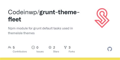 Github Codeinwpgrunt Theme Fleet Npm Module For Grunt Default Tasks Used In Themeisle Themes