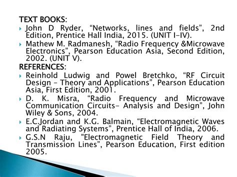 Transmission Lines And Rf Systems Pptx