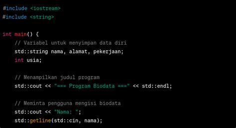C Biodata Contoh Membuat Program Sederhana Untuk Data Diri Fix Coding