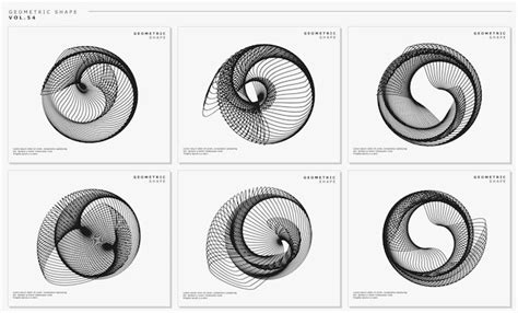 Premium Vector Dynamic Lines Abstract Design Vector Set