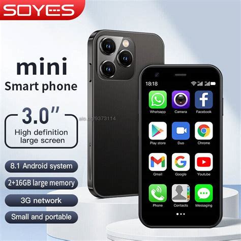 Мини телефон, мини смартфон, малък смартфон, SOYES XS15, 4G с Андроид ...