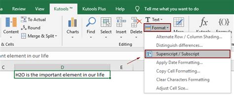 How To Format Single Character In Selected Cell In Excel