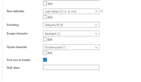 Adf Copy To Csv Lack Of Headers Microsoft Qanda