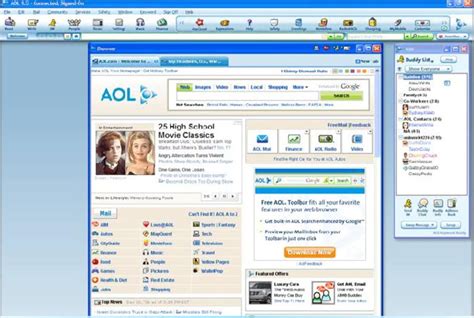 America Online Aol Browser Technology Messengergeek