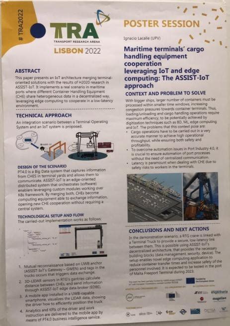 ASSIST IoT Project At TRA Conference ASSIST IoT