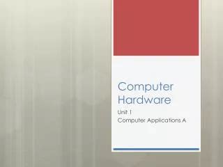PPT Computer Hardware Servicing PowerPoint Presentation Free Download ID 5279163