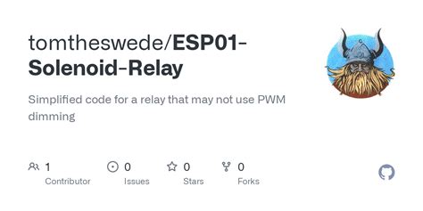 Github Tomtheswedeesp01 Solenoid Relay Simplified Code For A Relay That May Not Use Pwm Dimming