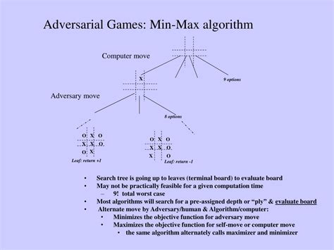 ppt adversarial game search min max search powerpoint presentation