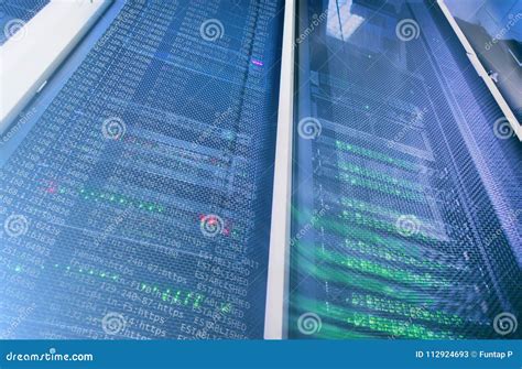 Big Data And Information Technology Concept Supercomputer Data Center