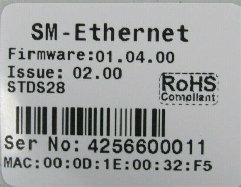 New Nidec 82000000013200 Sm Ethernet Stds28 Sb Industrial Supply Inc