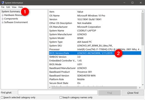 How To Check The BIOS Version From Windows Ways