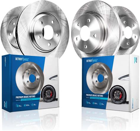 Detroit Axle 4pc Brake Rotors For Hyundai 2013 2018 Santa