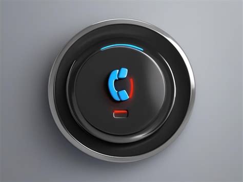 Premium Photo Telephone Button Accept Call Icon Realistic Mobile