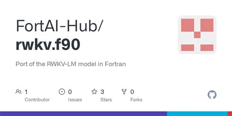 Rwkv Large Language Model In Fortran Rcoolgithubprojects