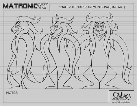 Sonas Fanart Malevolence Poke Oc Line Art — Weasyl