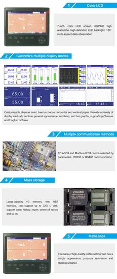 Fst500 603 Multi Channel Color Chart Recorder No Paper Temperature