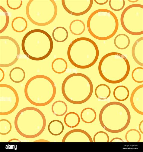 Vector Seamless Pattern Orange And Brown Circles On Beige Background Stock Vector Image And Art
