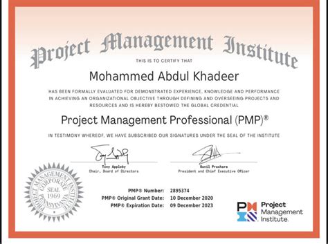 Abdul Khadeer Mohammed Pmp® Rmp® Vma On Linkedin By Grace Of