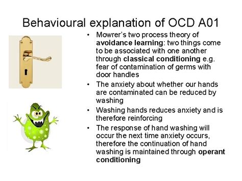 Learning Objectives To understand behavioural explanations of OCD