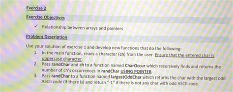 Solved Exercise 2 Exercise Objectives Relationship Between