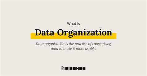 What Is Data Organization Importance Tips Sisense