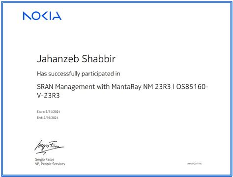 Jahanzeb Shabbir On Linkedin 5g 4g Nokia Certifications