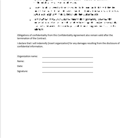 Iso 27001 Confidentiality Statement Template Annex A 66