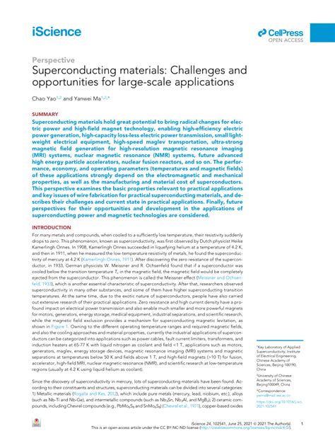 Pdf Superconducting Materials Challenges And Opportunities For Large