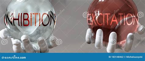 Excitation And Inhibition In A Balanced Life Pictured As Words Excitationinhibition In Hands