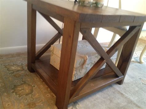 Rustic X End Tables Ana White