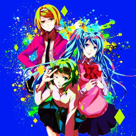 Hatsune Miku Kagamine Rin And Gumi Vocaloid Drawn By Kurehas Danbooru