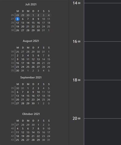 Week Number In Other Calendar Views Not Only Month View Calendar