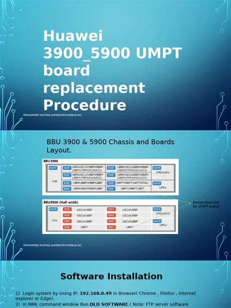 huawei bbu 3900 5900 umpt board replacement pdf