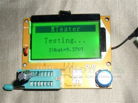 lcr t4 transistor tester with acrylic shell and 12864 lcd display