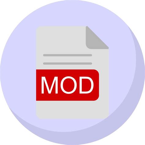 Mod File Format Flat Bubble Icon 44226232 Vector Art At Vecteezy